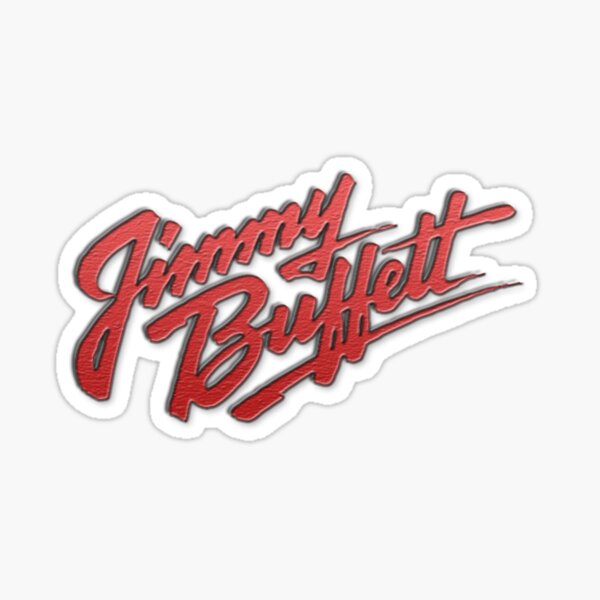 "Jimmy Buffett logo" Sticker for Sale by LISALECLAIR | Redbubble