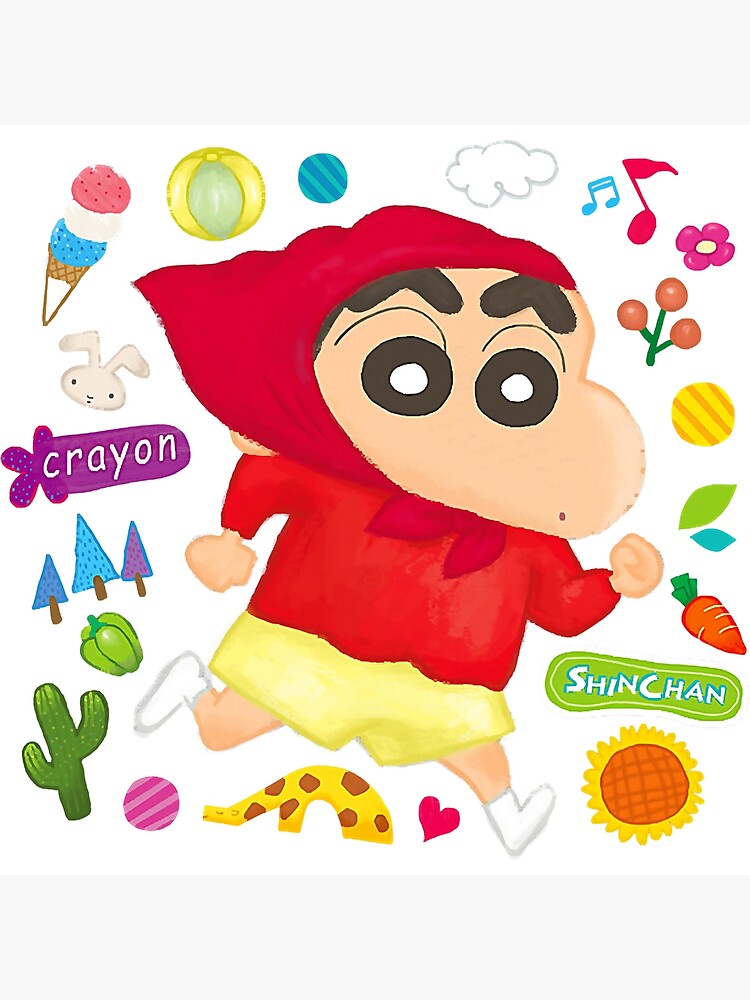 "Crayon Shin-chan ittle Red Riding Hood" Poster by MikaylaBustard ...