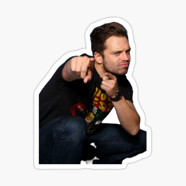 "cool sebastian stan" Sticker by DinoMars | Redbubble