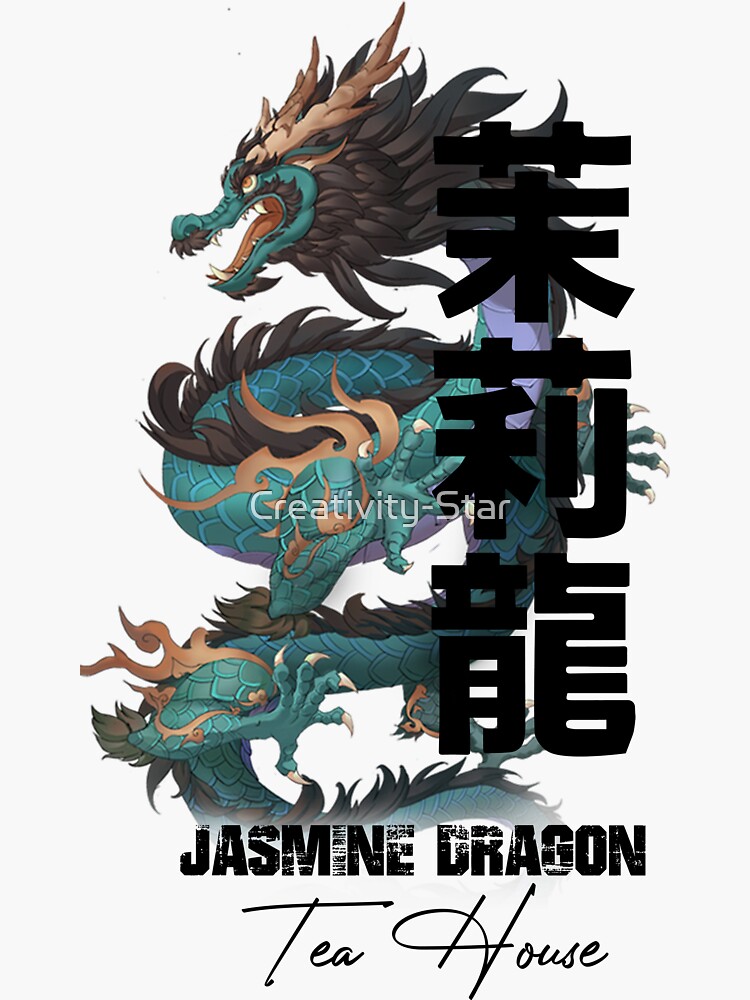 "Jasmine Dragon Tea House" Sticker by Creativity-Star | Redbubble
