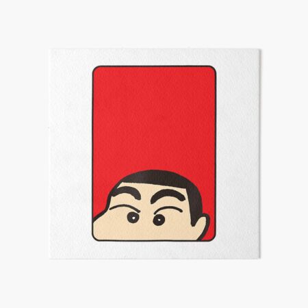 "Shin-chan Face" Art Board Print by MollyKirkwood | Redbubble