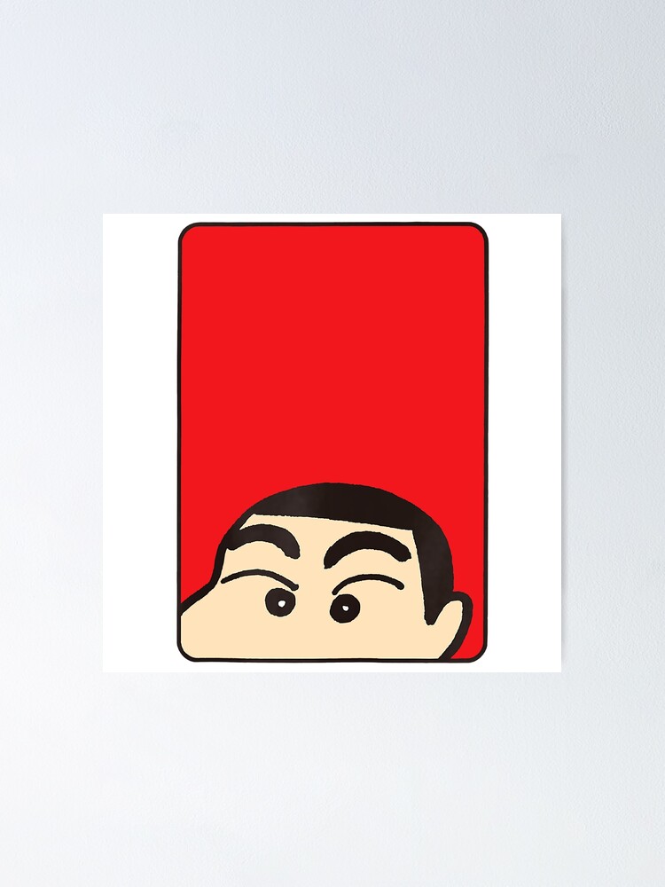 "Shin-chan Face" Poster for Sale by MollyKirkwood | Redbubble