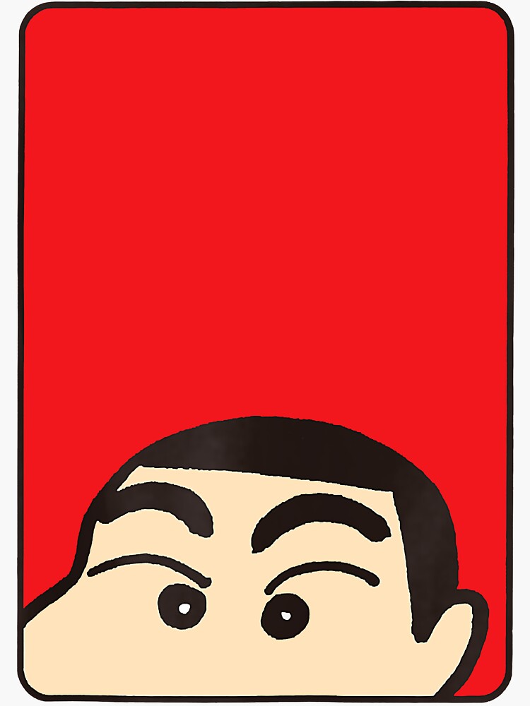"Shin-chan Face" Sticker by MollyKirkwood | Redbubble