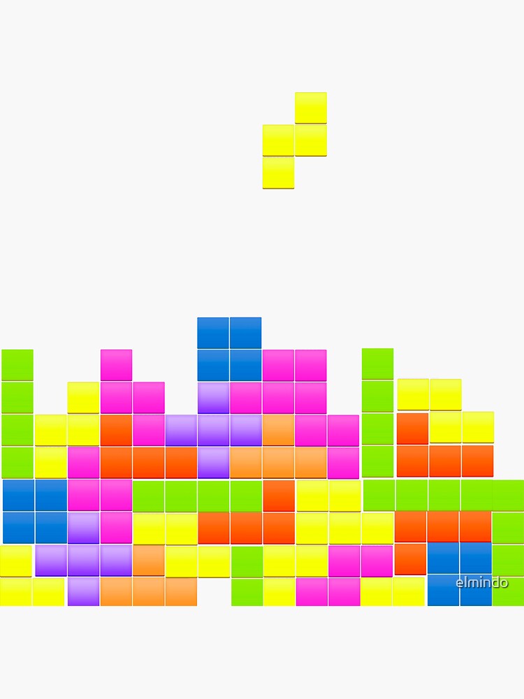 "Tetris" Sticker by elmindo | Redbubble