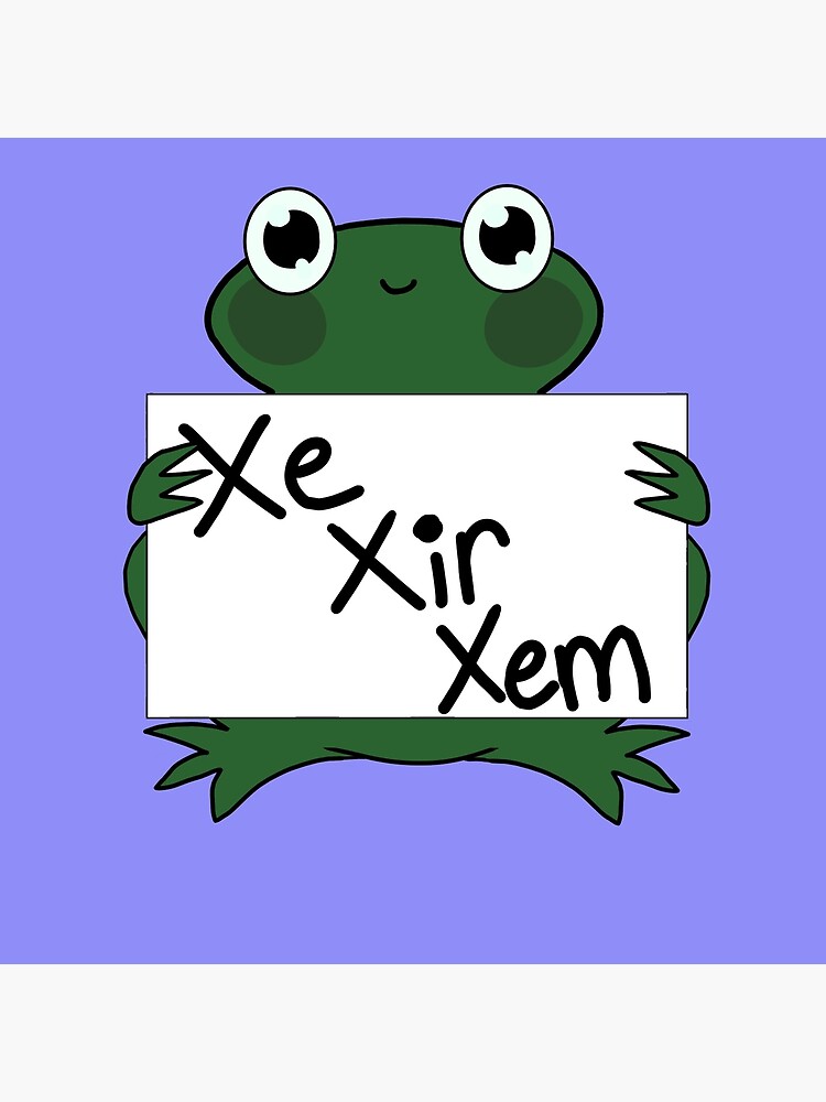 Póster «Xe/Xir/Xem pronombres de rana lgbt trans neopronombres no ...