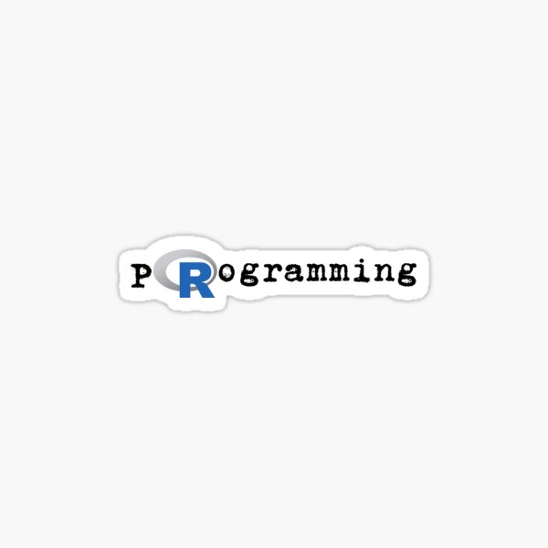 "R in R programming R programming " Sticker by KoopTroop | Redbubble