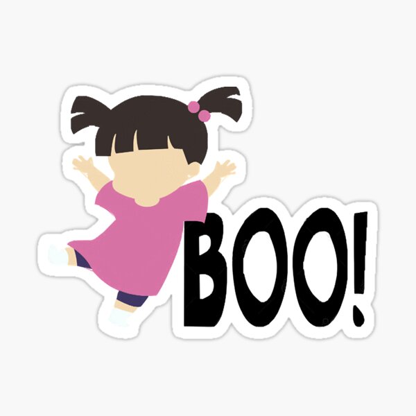 "Boo " Sticker by MollyKirkwood | Redbubble