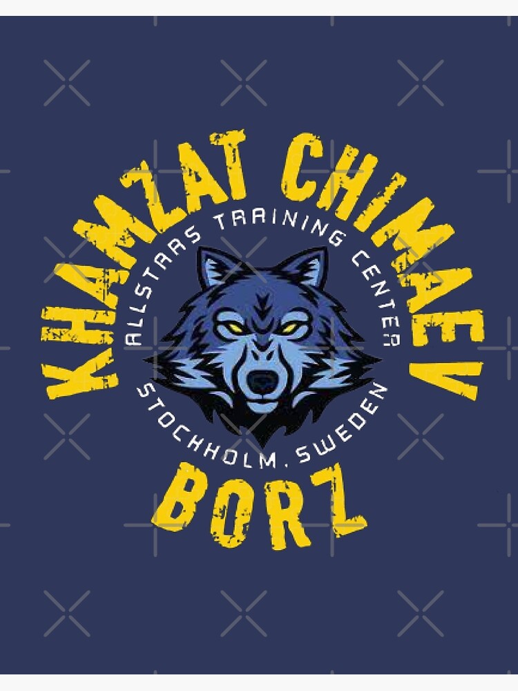 "Khamzat Chimaev BORZ - Chechen wolf" Poster by 90sUnderdogs | Redbubble