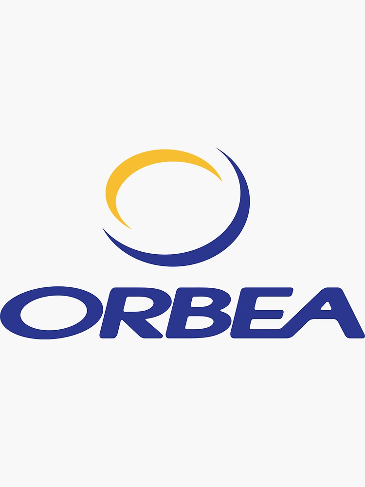 "orbea bikes logo design" Sticker by jadesavin | Redbubble