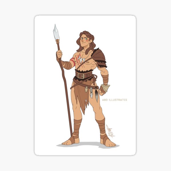 "Barbarian " Sticker by Audidel80 | Redbubble
