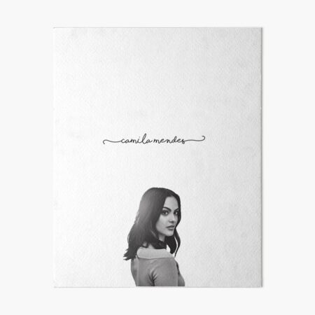 "Camila Mendes + Cursive" Art Board Print for Sale by brenda-lee ...