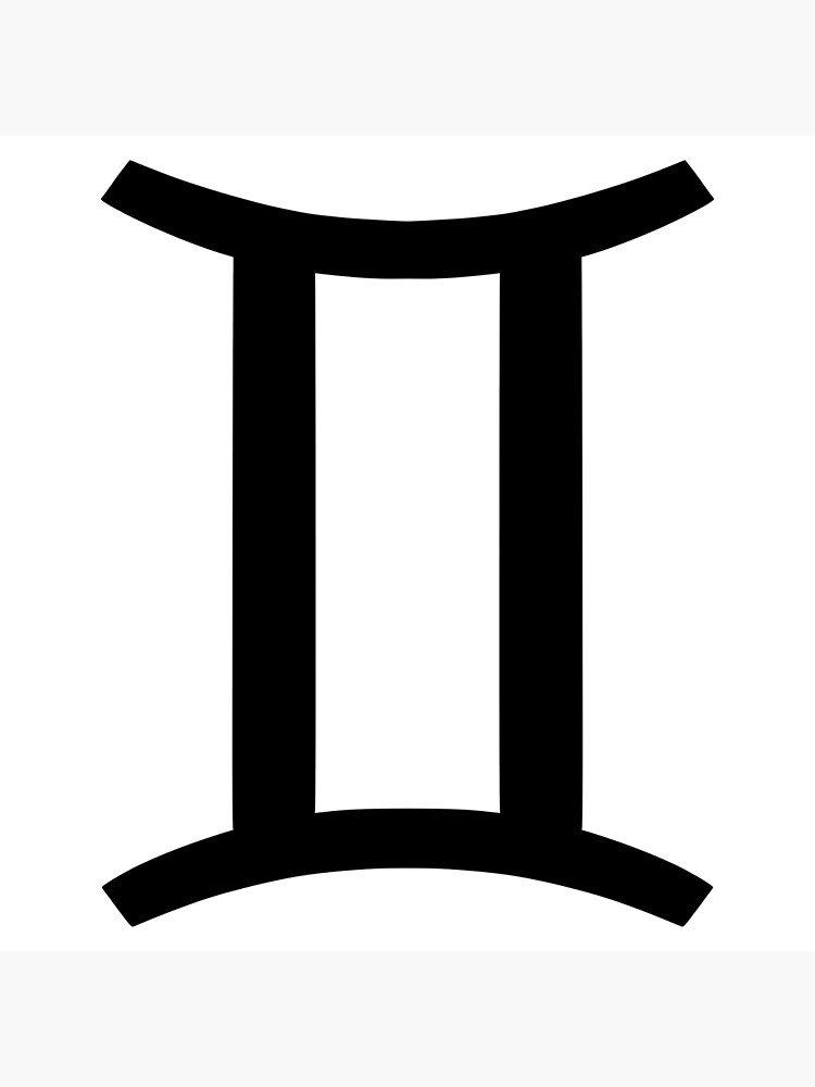 "Black simple zodiac sign gemini" Art Print for Sale by ValeryFlame ...