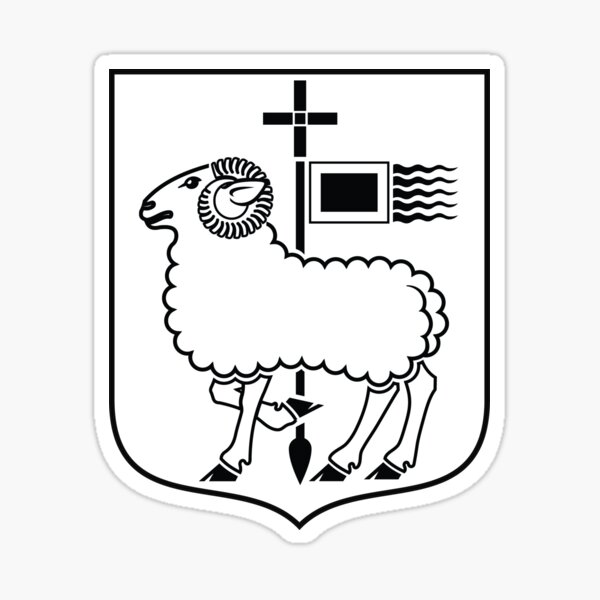 "Gotland coat of arms / Gotland landskapsvapen " Sticker by MotherSvea ...
