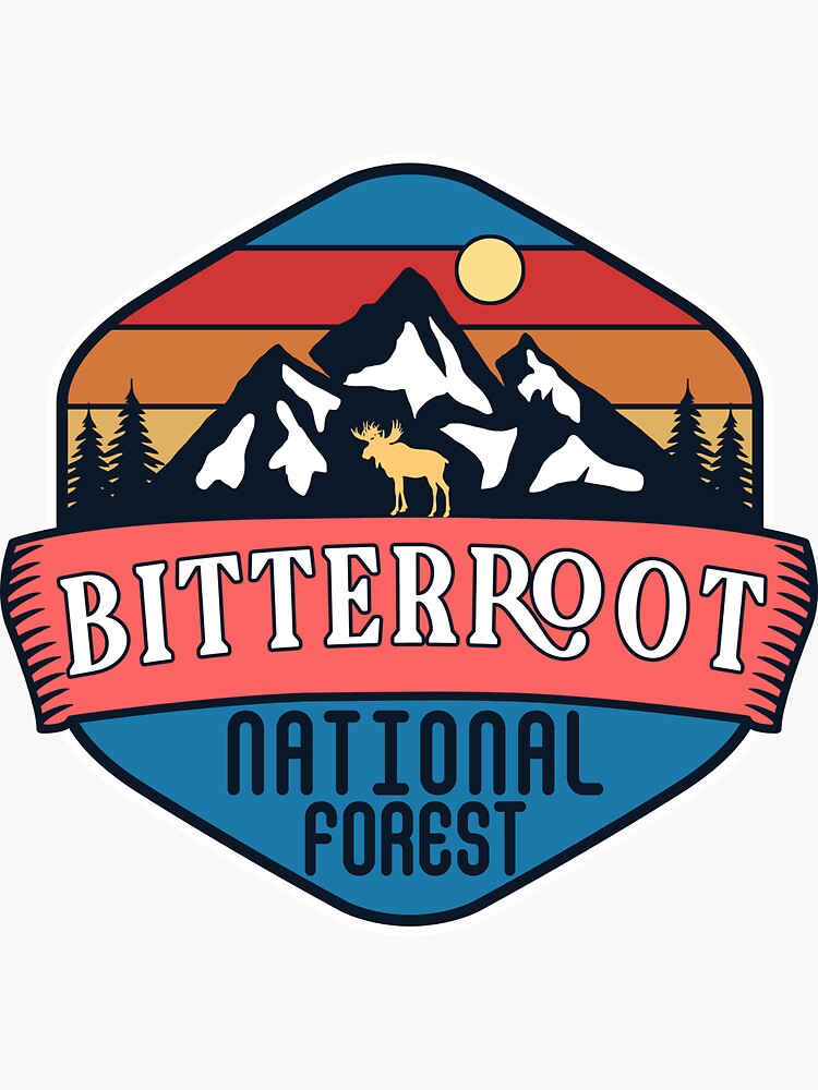 "Bitterroot National Forest" Sticker by Artist-Sign | Redbubble