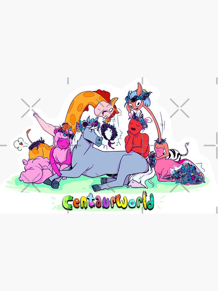 "Centaurworld" Sticker for Sale by sampathart | Redbubble