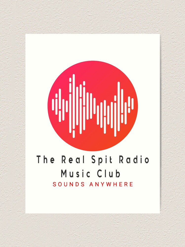 "Real Spit Radio Club Logo" Art Print for Sale by JezebelWang | Redbubble