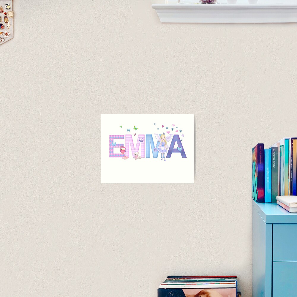 "EMMA / illustrated name" Art Print by FSImages | Redbubble