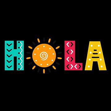 "Hola" Sticker for Sale by Harsh Katariya | Redbubble