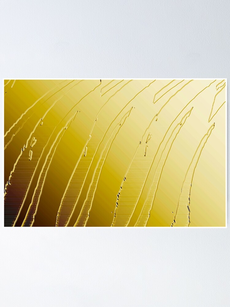 "Graduated Golden Traces" Poster for Sale by fatenanwar | Redbubble
