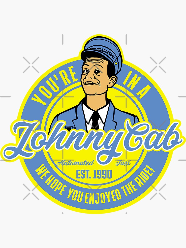"JohnnyCab" Sticker for Sale by edcarj82 | Redbubble