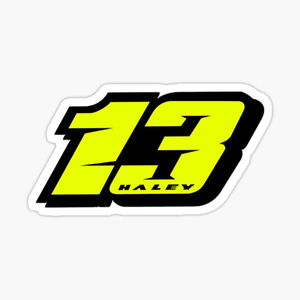 "Quentin Haley Number 13" Sticker by HenryBigelow | Redbubble