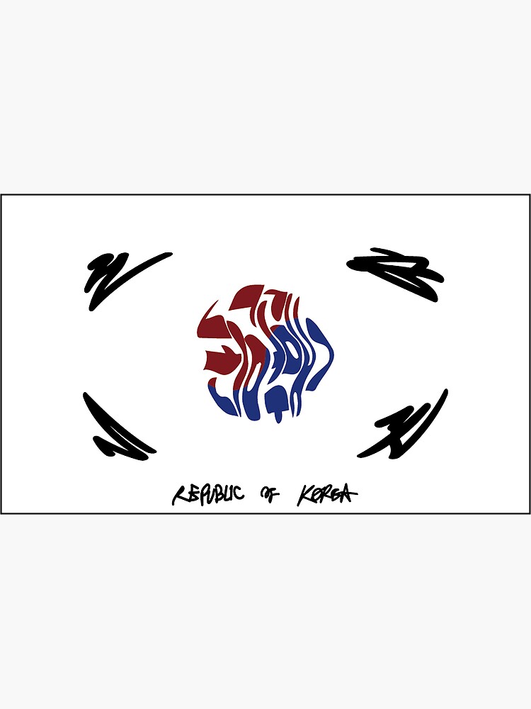 "TAEGEUKGI - KOREAN FLAG" Sticker by JONGHYUNBACK | Redbubble
