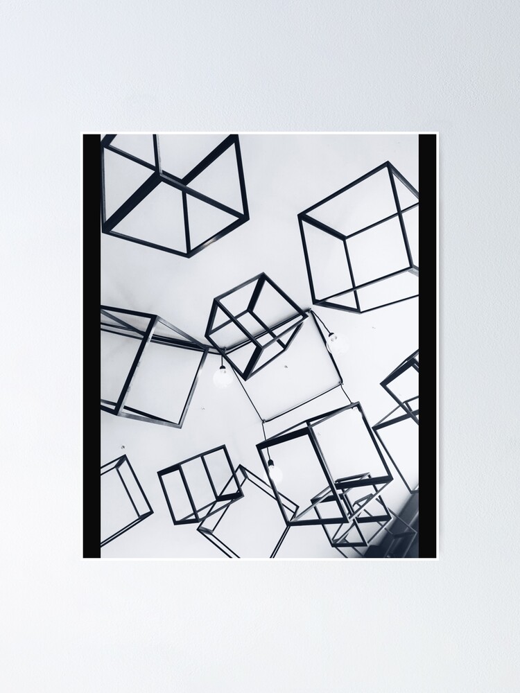 "meteal cube 3d desine Essential" Poster for Sale by RitaMilanier ...
