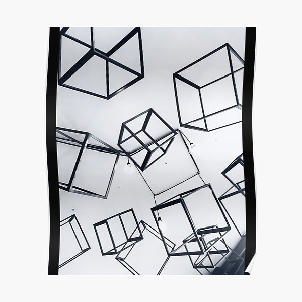 "meteal cube 3d desine Essential" Poster for Sale by RitaMilanier ...