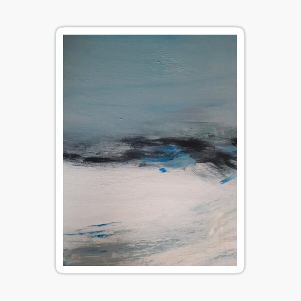 "Snowy landscape with a clear sky" Sticker by studio-maax | Redbubble