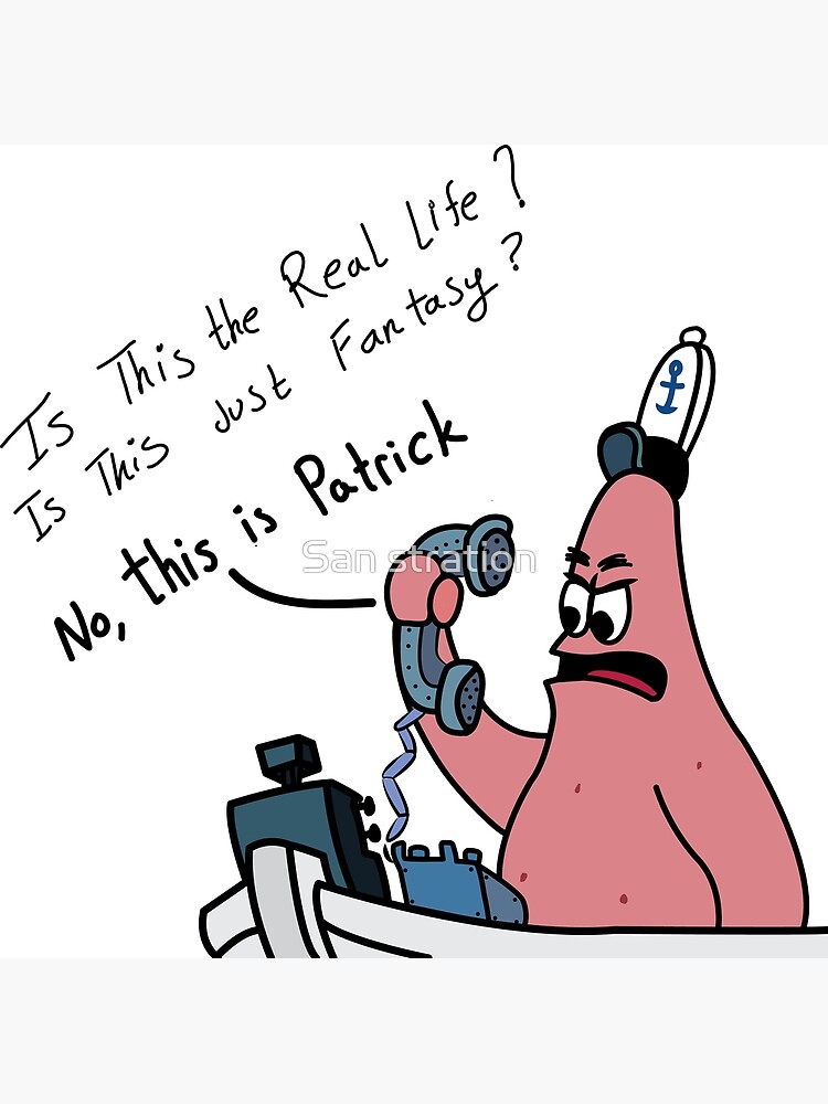 "Spongebob No this is patrick meme" Poster by SaNOokami | Redbubble