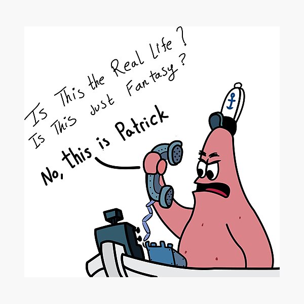"Spongebob No this is patrick meme" Photographic Print by SaNOokami ...