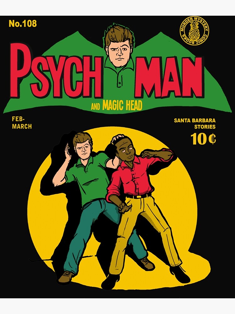 "Psychman and Magic Head Fitted" Poster for Sale by CelesteGiordano ...