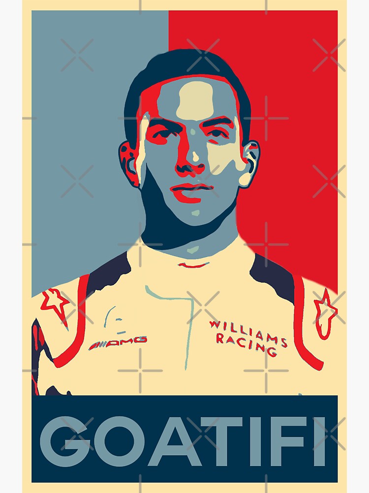 "Nicholas Latifi Goatifi meme - Hope Poster Style" Sticker for Sale by ...