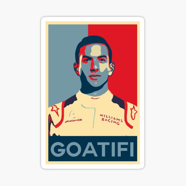 "Nicholas Latifi Goatifi meme - Hope Poster Style" Sticker for Sale by ...