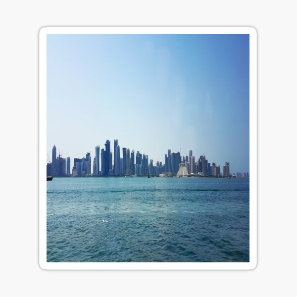"Towers of Doha , The Capital of Qatar" Sticker for Sale by ...