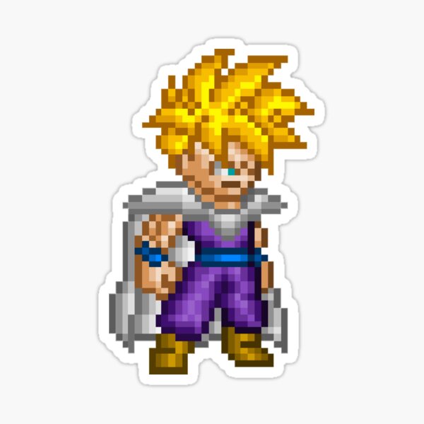 "Gohan Teen Super Saiyan 1 Pixel Edition" Sticker for Sale by adventfan ...