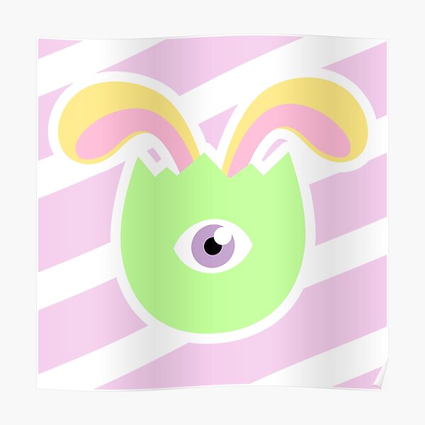 "Easter Eyes - Pastel" Poster by Naedix | Redbubble