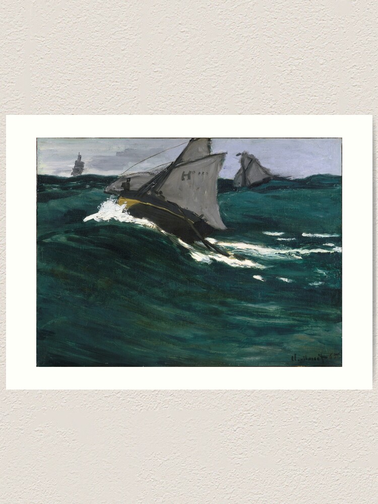 "Claude Monet - The Green Wave, 1866, Metropolitan Museum of Art" Art ...