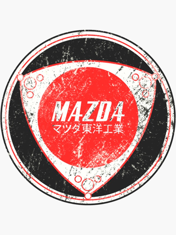 "Mazda Rotary Vintage Logo Classic T-Shirt Essential T-Shirt" Sticker ...