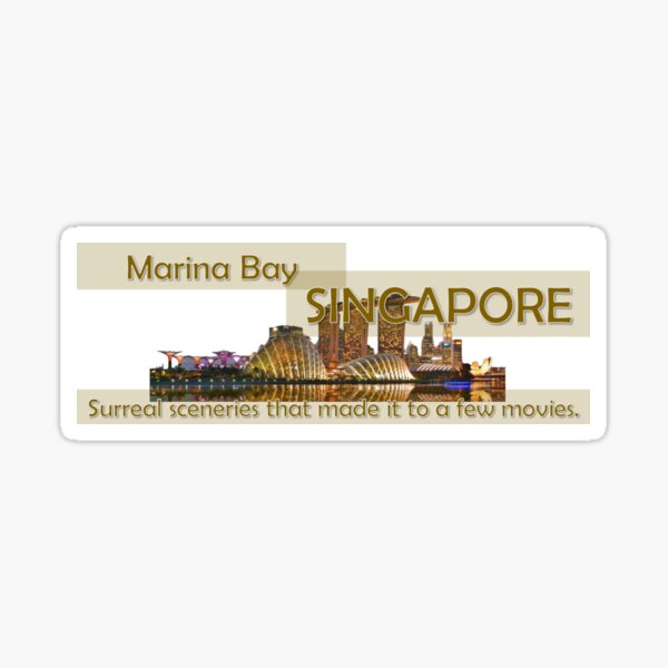 "Marina Bay, Singapore" Sticker by LittleNews | Redbubble