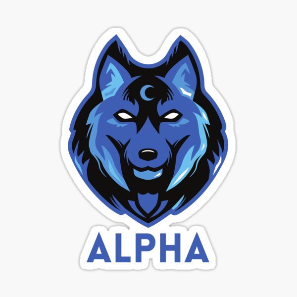 "ALPHA cool gym" Sticker by POPACIA | Redbubble