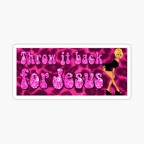 "Throw it Back" Sticker by Y2kKitschQueen | Redbubble