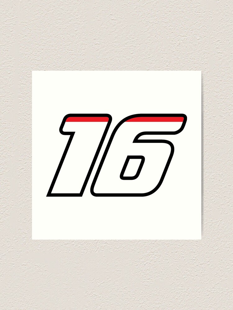 "Charles Leclerc 16 F1 logo" Art Print for Sale by cse313 | Redbubble