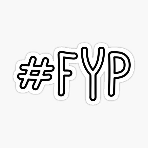 "#FYP" Sticker for Sale by MagicBoutik | Redbubble