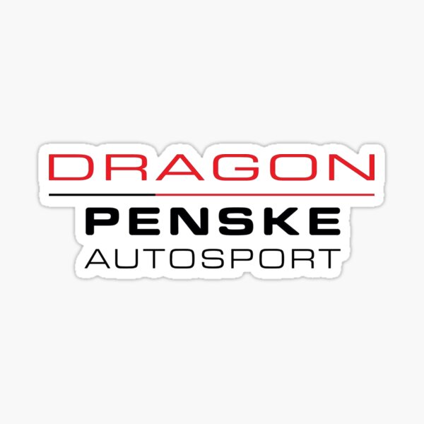 "Dragon Penske Autosport" Sticker by cse313 | Redbubble