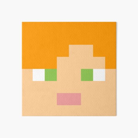 "Minecraft Alex Face" Art Board Print by ddkart | Redbubble