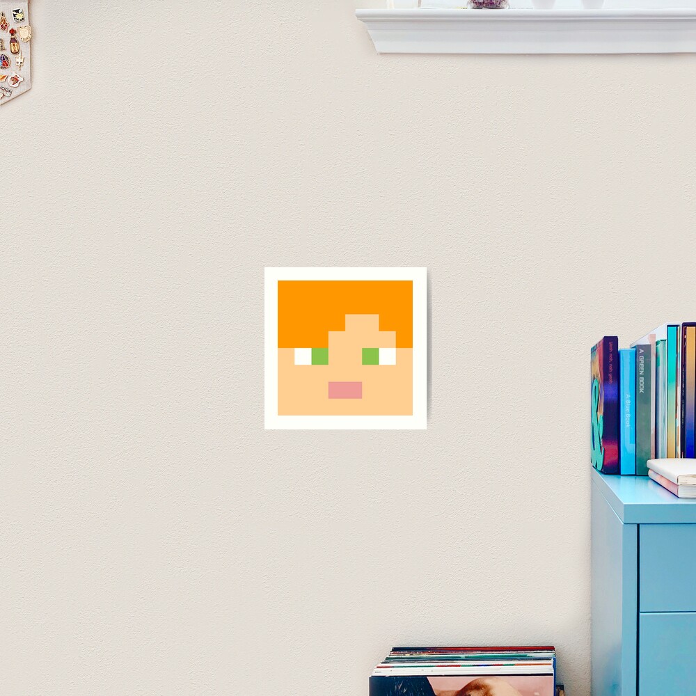 "Minecraft Alex Face" Art Print for Sale by ddkart | Redbubble