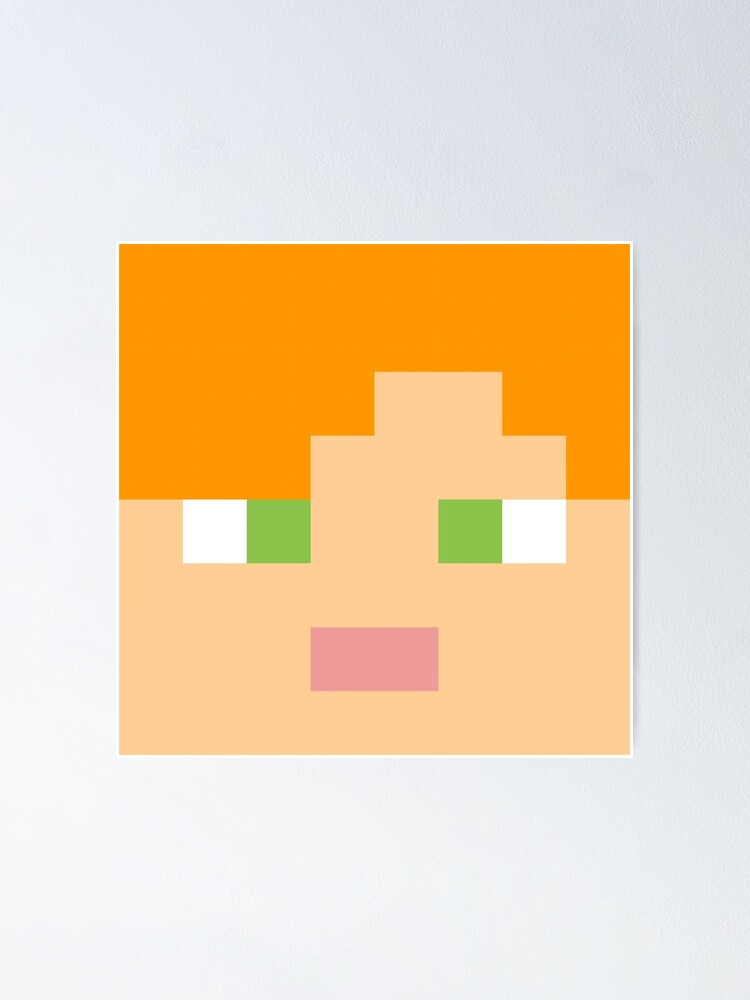 "Minecraft Alex Face" Poster for Sale by ddkart | Redbubble