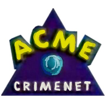Acme Crimenet Logo Vintage Carmen San Diego Acme Crime Net Computer