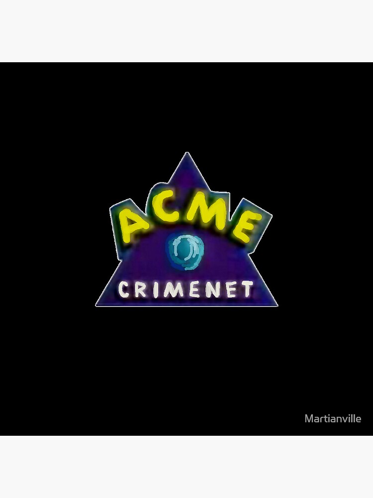 Acme Crimenet Logo Vintage Carmen San Diego Acme Crime Net Computer